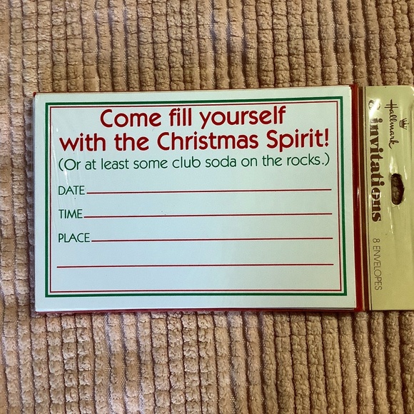 Hallmark | Holiday | Vintage Hallmark Christmas Party Invitations 7 ...